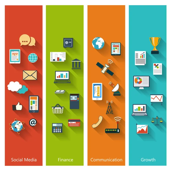 Set of modern concepts in flat design Stock Vector Image by ©L_amica ...