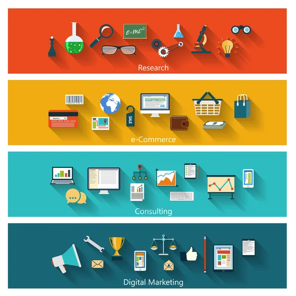 Set of modern concepts in flat design Stock Vector Image by ©L_amica ...