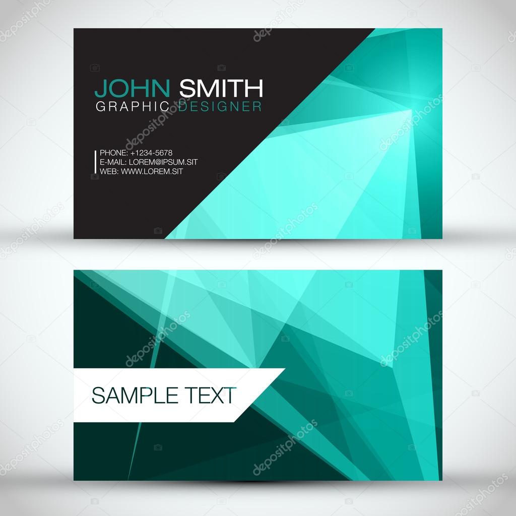 Tarjetas de visita creativas abstractas vectoriales (set template ...