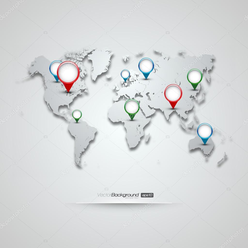 Ilustración del mundo vectorial Vector de stock por ©hunthomas 20990587