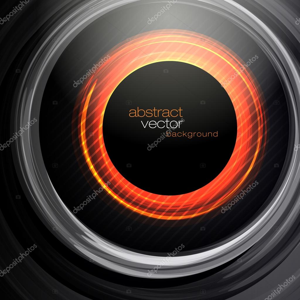 Abstract technology circles vector background Stock Vector Image by ...