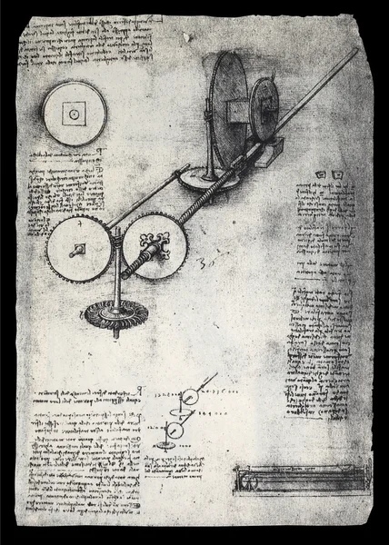 Leonardo's Da Vinci engineering drawing Stock Illustration by ©janaka ...