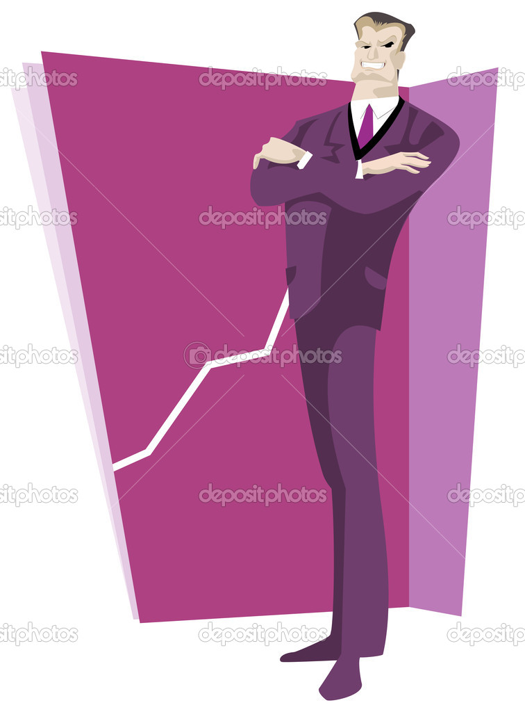 A successful top manager Stock Vector Image by ©bonairina #24035445