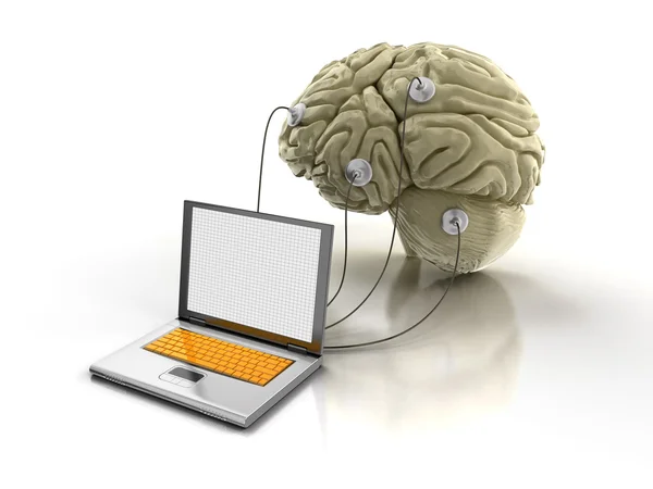 Computer connected to a human brain Stock Photo by ©rbhavana 29870955