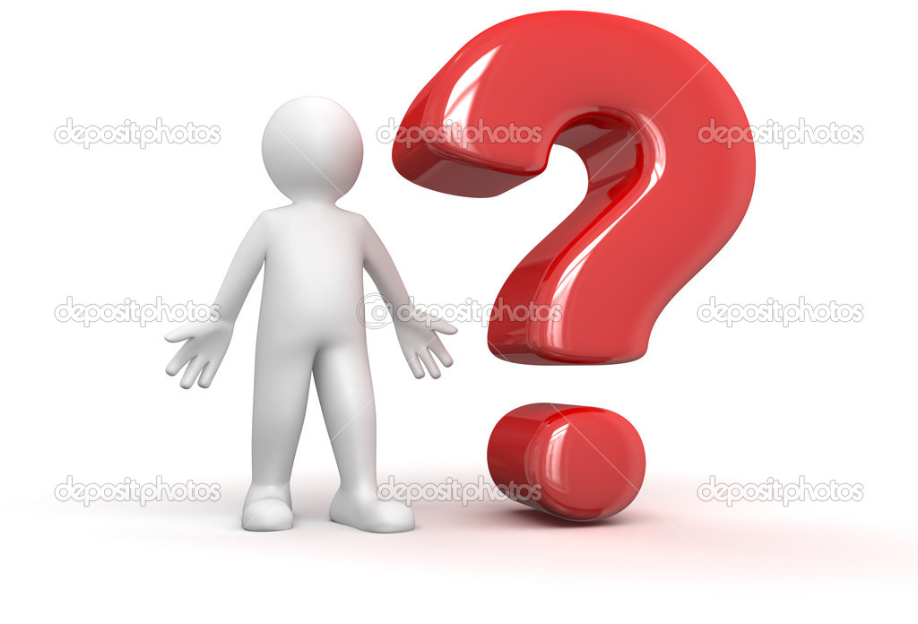 3D Person with Question Mark — Stock Photo © panama555 #31780075