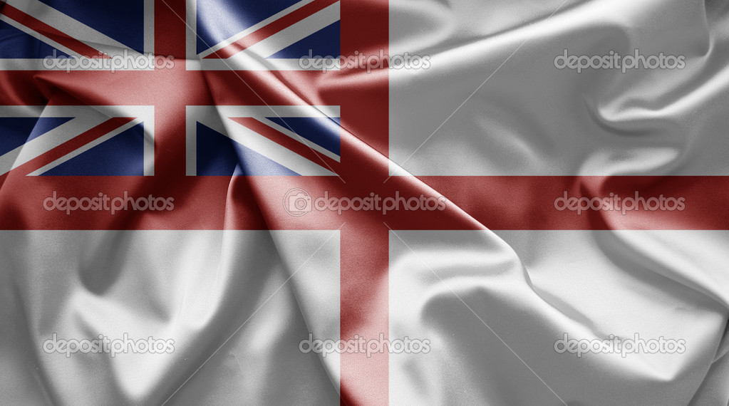 Flag of Naval ensign of UK — Stock Photo © ruskpp #18639307