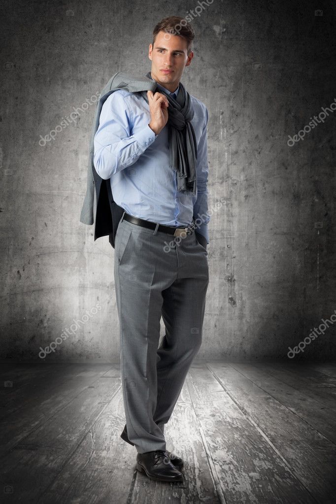 Handsome man in suit Stock Photo by ©luckybusiness 48052323
