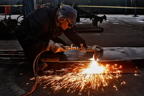 Flame cutting - Stock Image - Everypixel