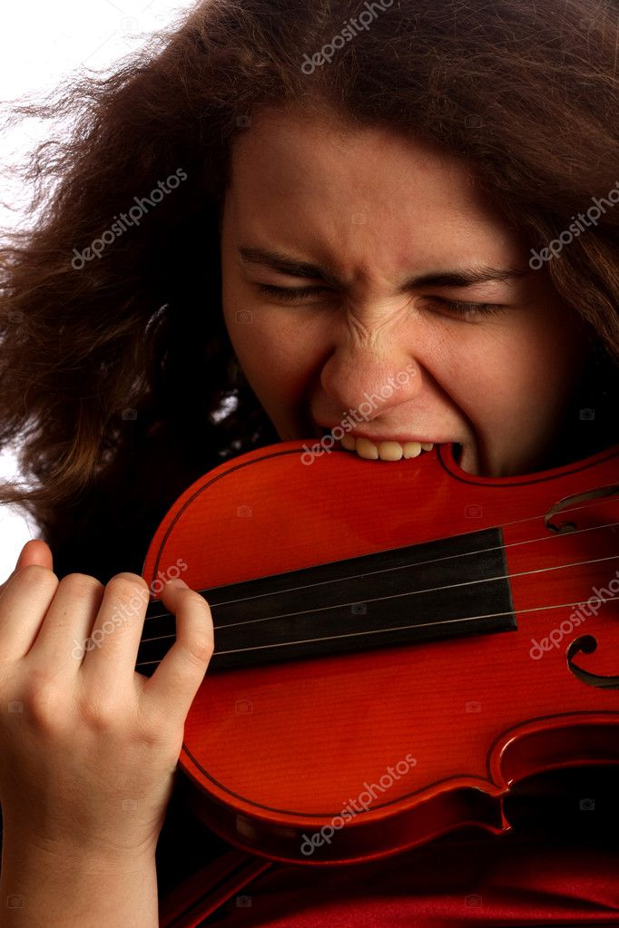 Violinist eating violin Stock Photo by ©parrus 14465735