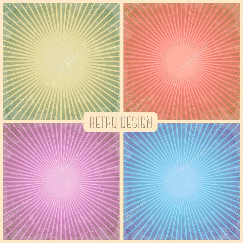 Retro sunburst pattern. — Stock Vector © caesart #33951625
