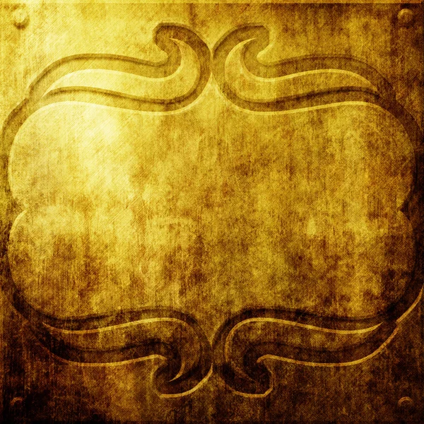 Gold metal signboard (vintage set) Stock Photo by ©caesart 34023347