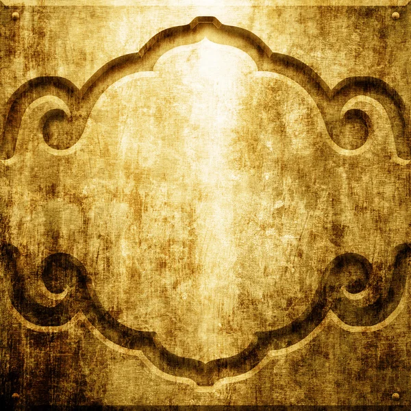 Gold metal signboard (vintage set) Stock Photo by ©caesart 34023347