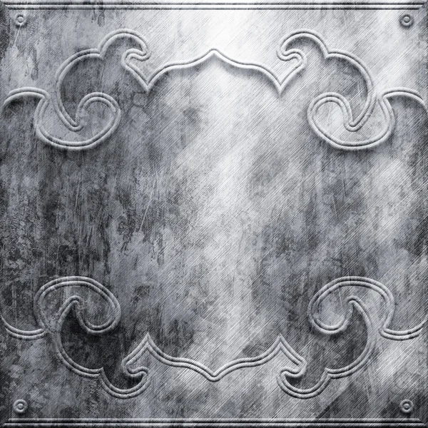 Silver metal plate — Stock Photo © caesart #34024879
