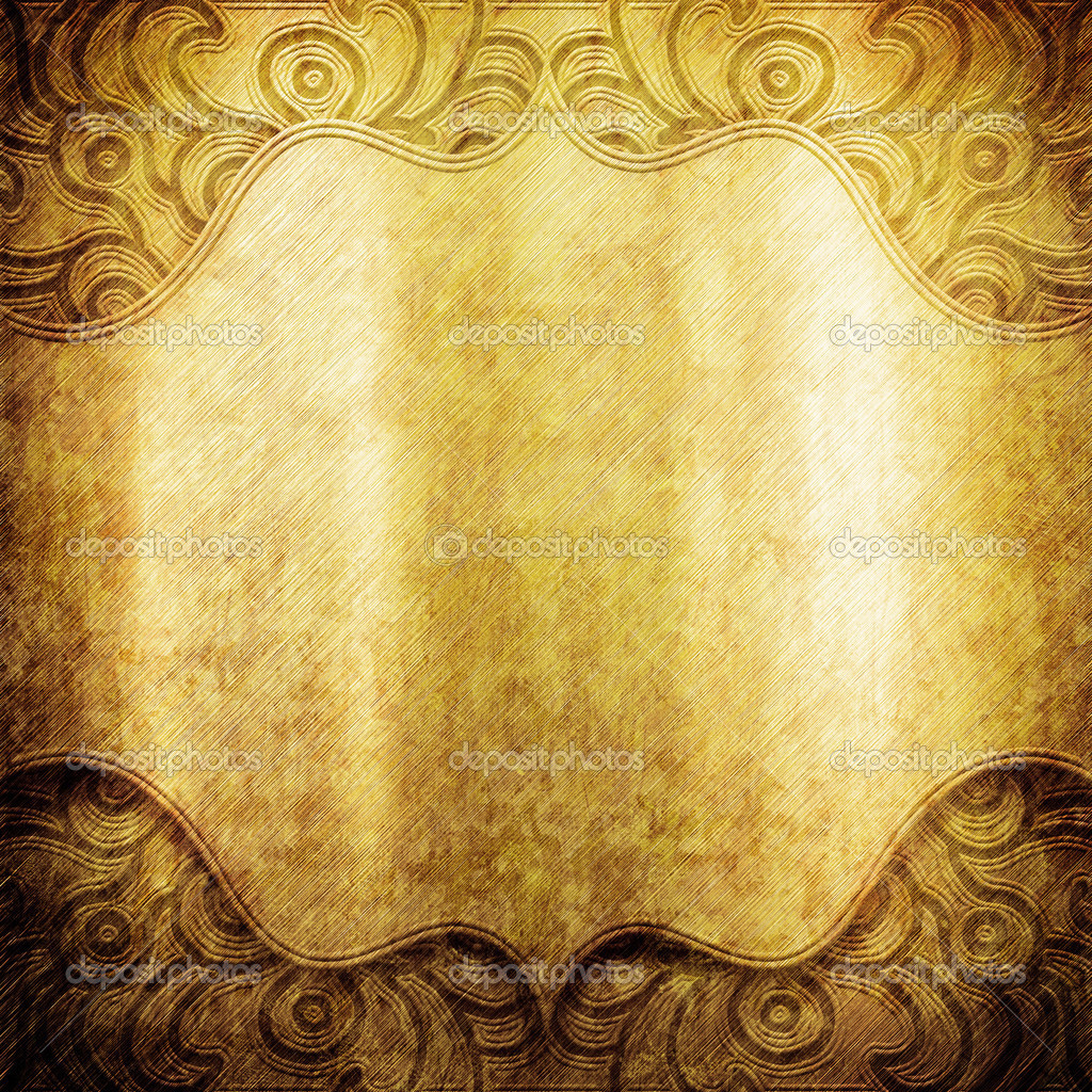 Gold metal pattern on paper backgrond — Stock Photo © caesart #34025195