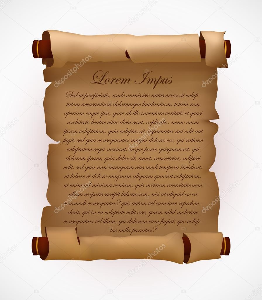 Antiguo manuscrito — Vector de stock © caesart #34065621