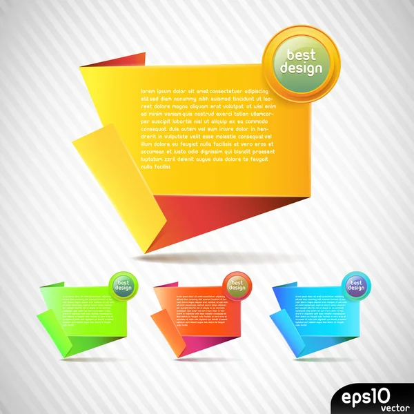 Vector colorful stickers with paper card Stock Vector Image by ©caesart ...
