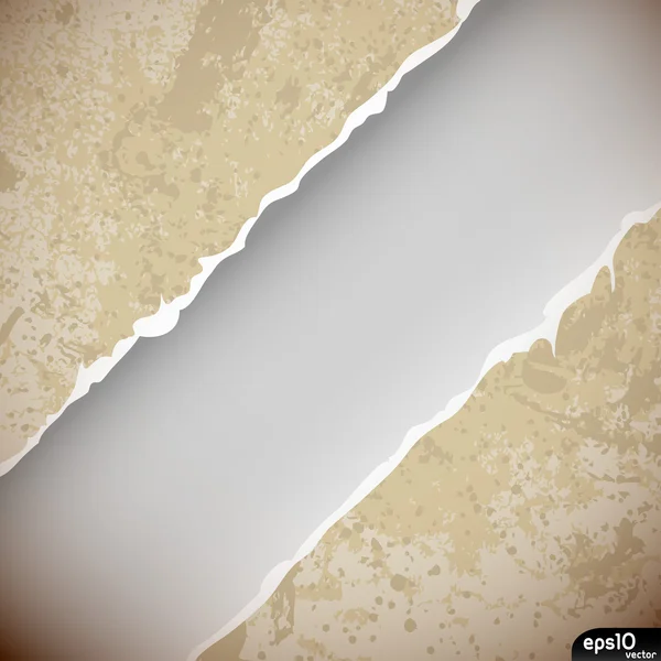 Vintage background with ripped old paper. Vector illustration. Stock ...