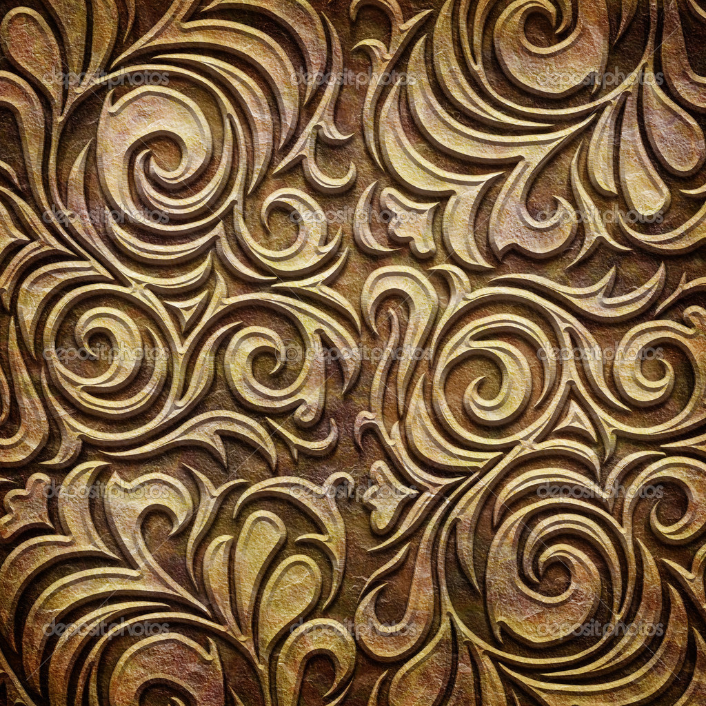 Gold metal pattern on paper backgrond (vintage collection) Stock Photo ...