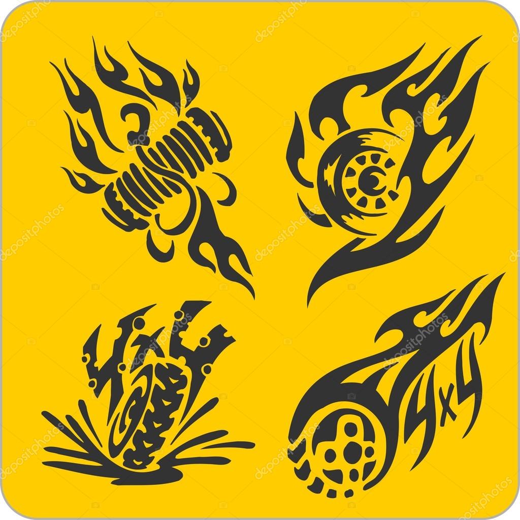 Off-Road symbols - vector set Stock Vector Image by ©Digital-Clipart ...