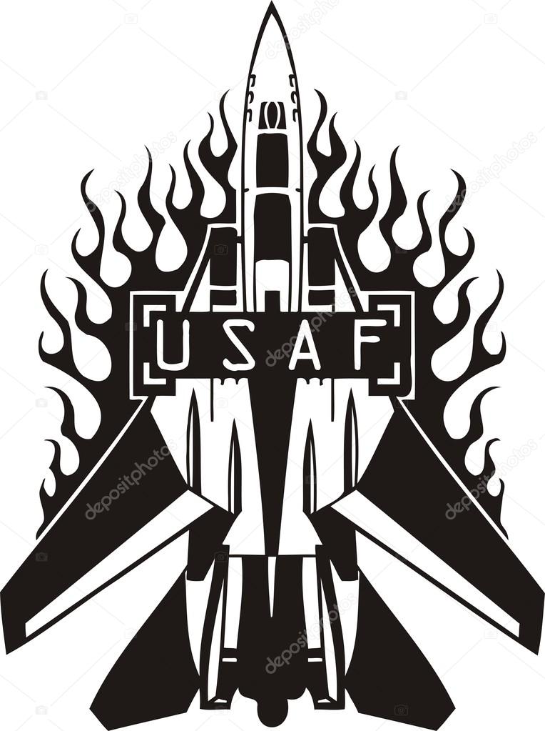US Air Force - Military Design. — Stock Vector © Digital-Clipart #41974733