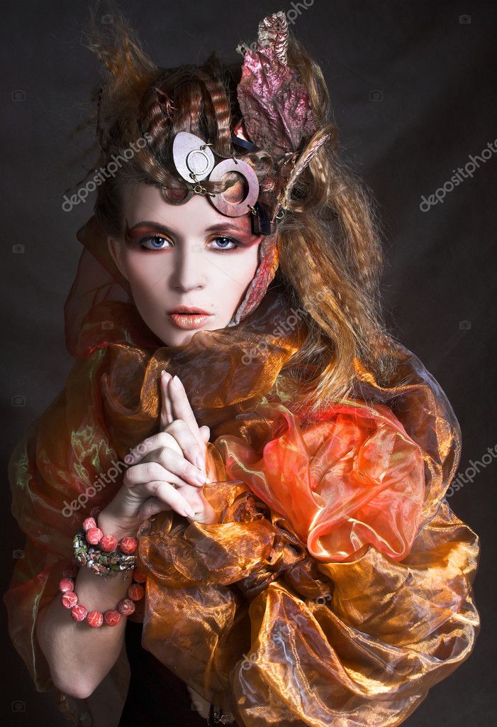 Creative lady — Stock Photo © nemesis_inc #28599403