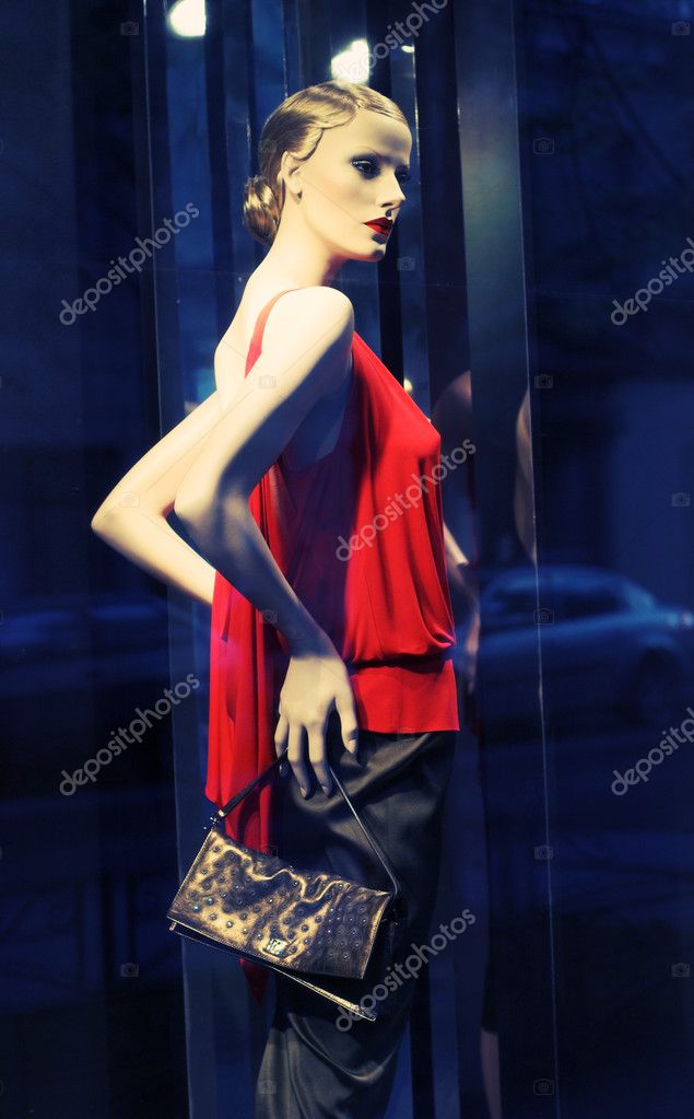 Modern clothing shop window — Stock Photo © nemesis_inc #41232627