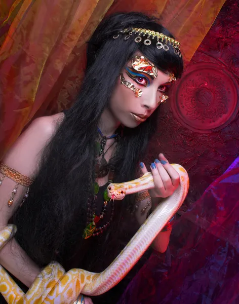 Woman with snake Pictures, Woman with snake Stock Photos & Images ...