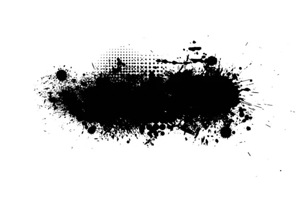 Cat noda latar belakang bercak hitam. Grunge Desain Elemen. Sapuan kuas ...