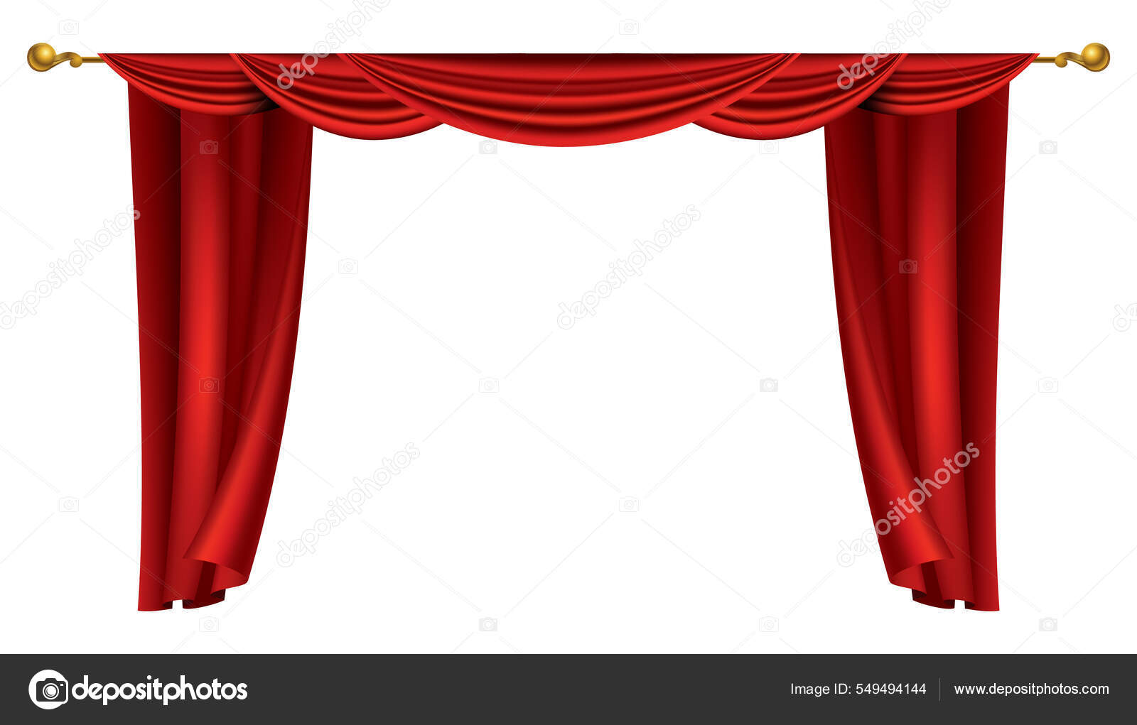 Theater Toneel Gordijnen Rode Gordijnen In Theater Met Transparante