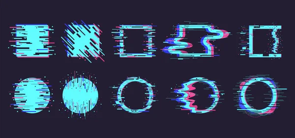 Distortion Dynamic Circle Elements Technology Noise Defect Geometry ...