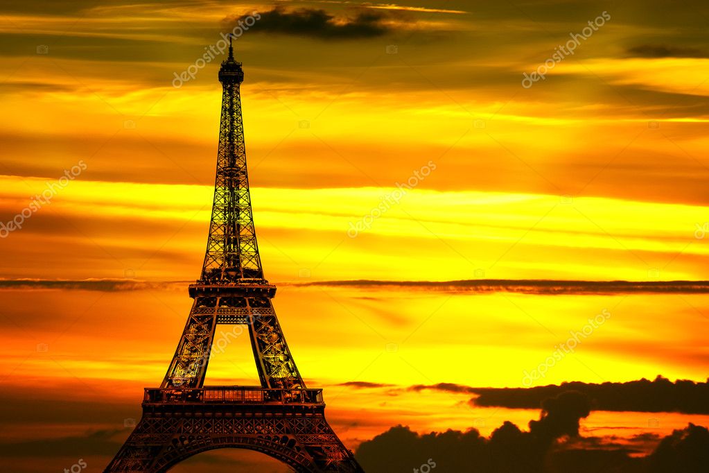 The Eiffel tower at sunset — Stock Photo © WDGPhoto #13480409
