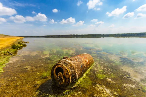 Garbage Polluting Natural Environment Pollution Nature Series Stock ...