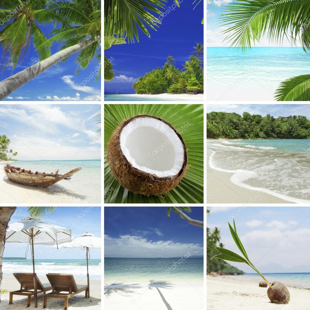Beach collagebeach collage Stock Photo by ©ersler 15710971