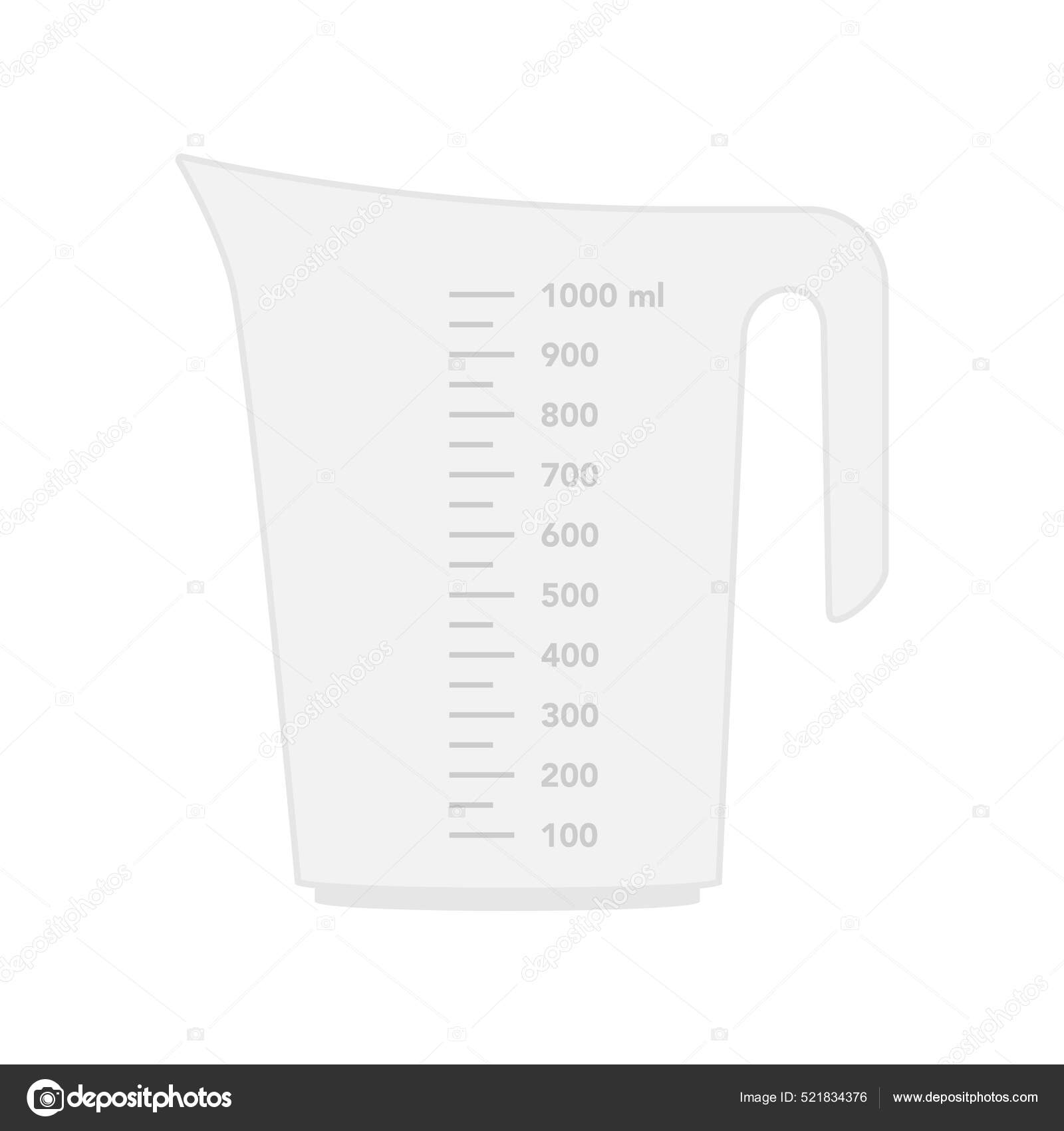 Empty Graduated Cylinder Drawing