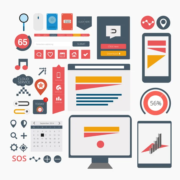 Modern UI design layout Stock Vector Image by ©bloomua #29649455