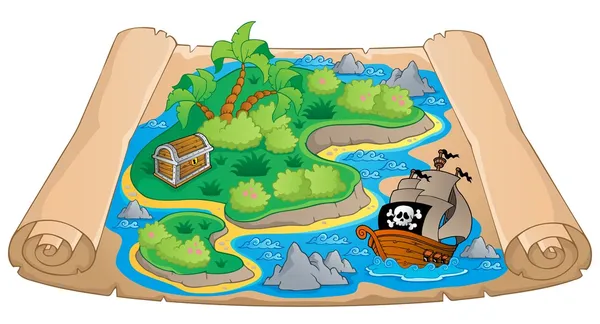 Treasure map cartoon Vector Art Stock Images | Depositphotos