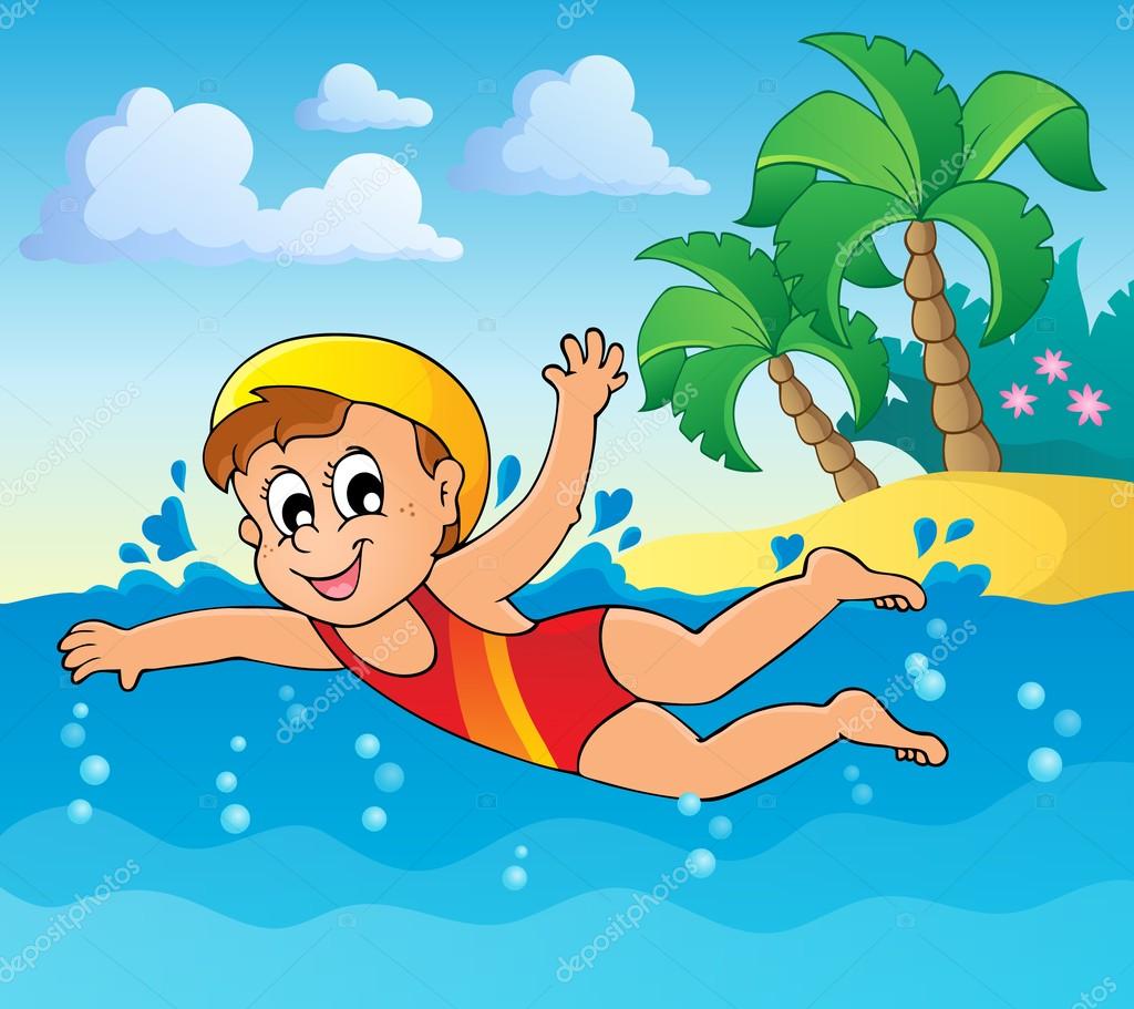 Swimming theme image 2 Stock Vector Image by ©clairev #25345483