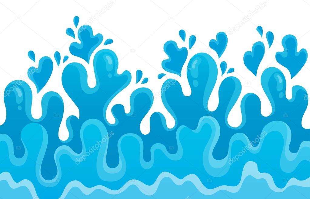 Water splash theme image 3 Stock Vector Image by ©clairev #27214449
