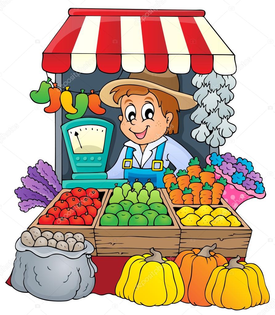 Farmer theme image 3 — Stock Vector © clairev #33500349