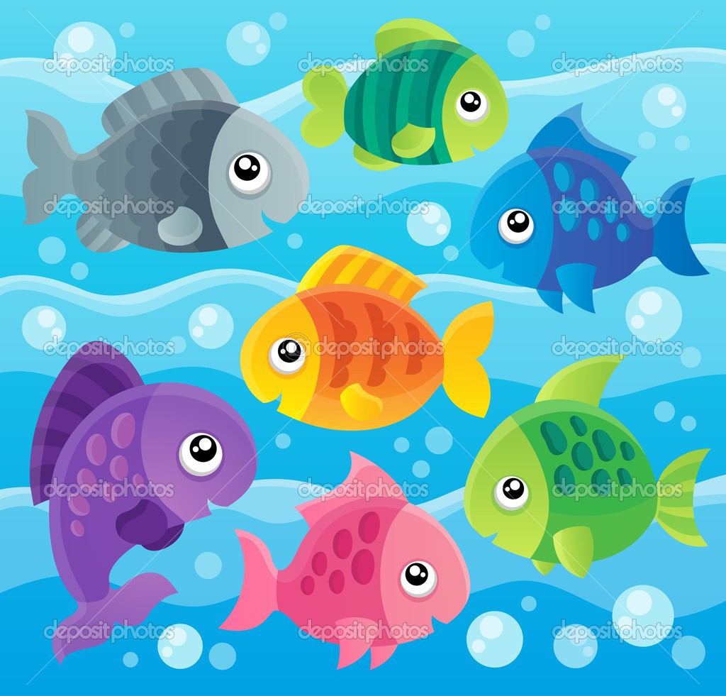 Fish theme image 7 Stock Vector Image by ©clairev #34859367