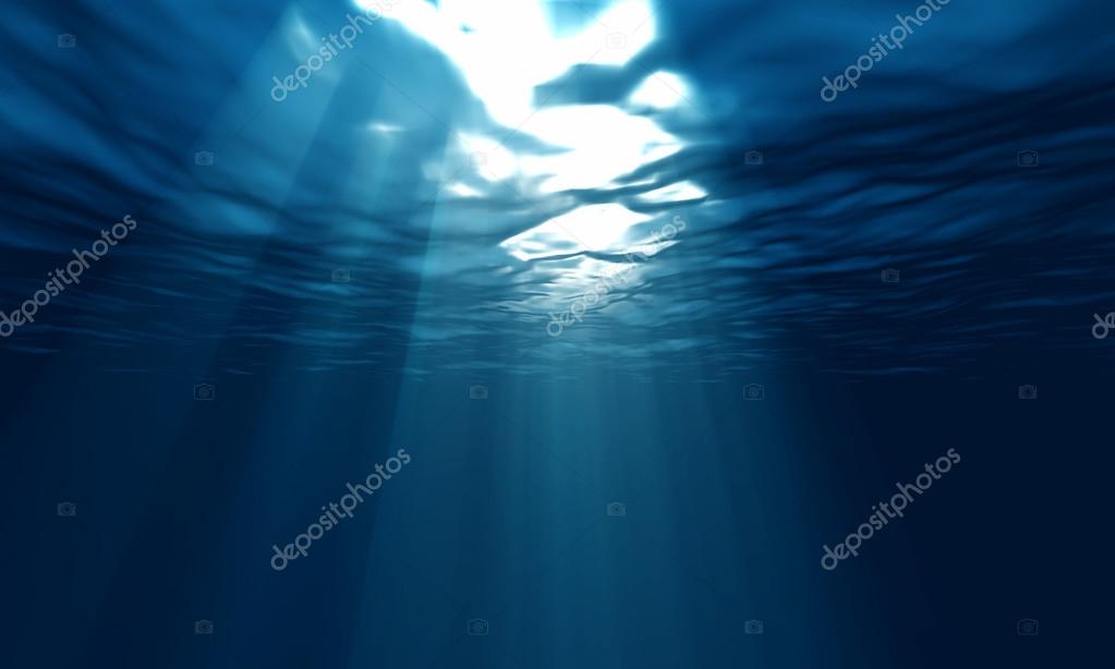 Light underwater in ocean — Stock Photo © kerenby #13733976