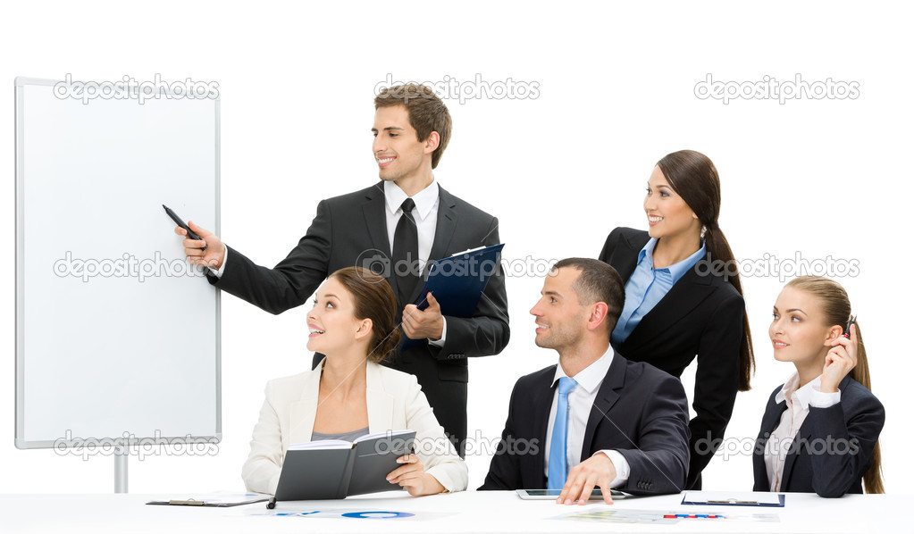 Manager showing something on screen — Stock Photo © agencyby #32893189