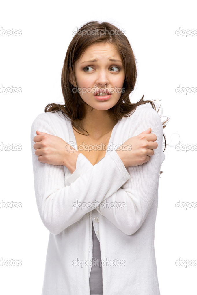 Trembling woman — Stock Photo © agencyby #46481251