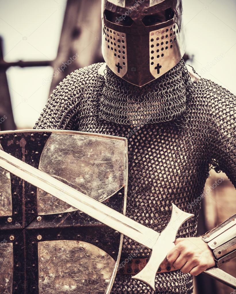 Knight. Photo in vintage style Stock Photo by ©massonforstock 39266391