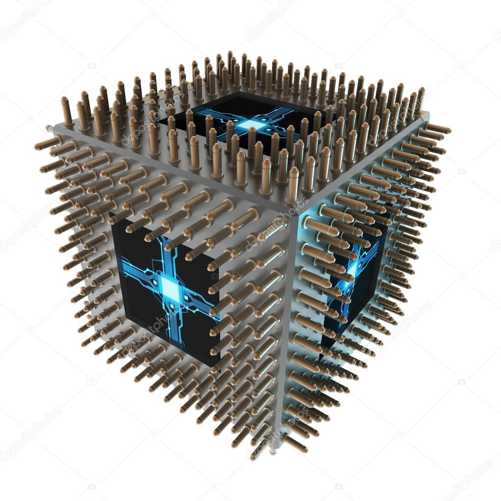 SUPER 3D Processor unit CPU — Stock Photo © ADDRicky #20314263