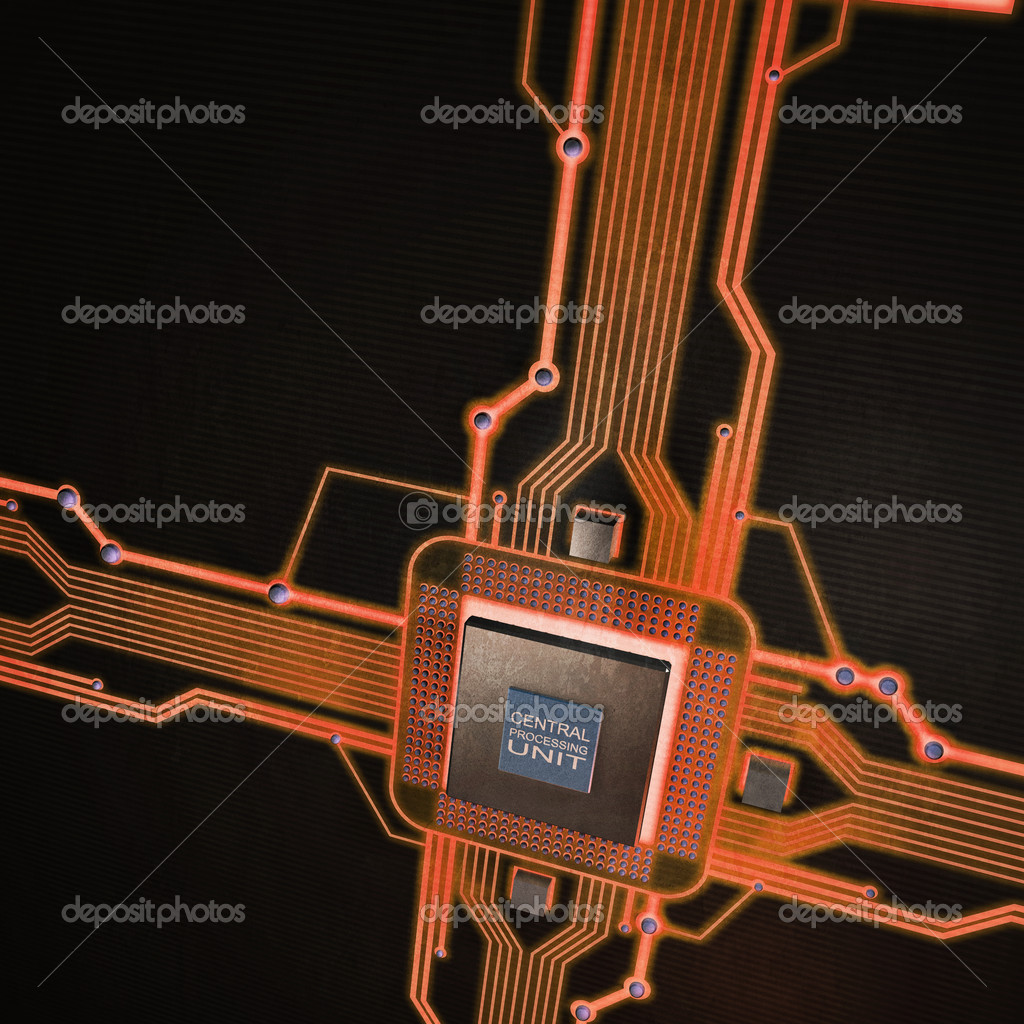 Technology background. Central Processing Unit. Stock Photo by ... Technology background. Central Processing Unit. Stock Photo by ...