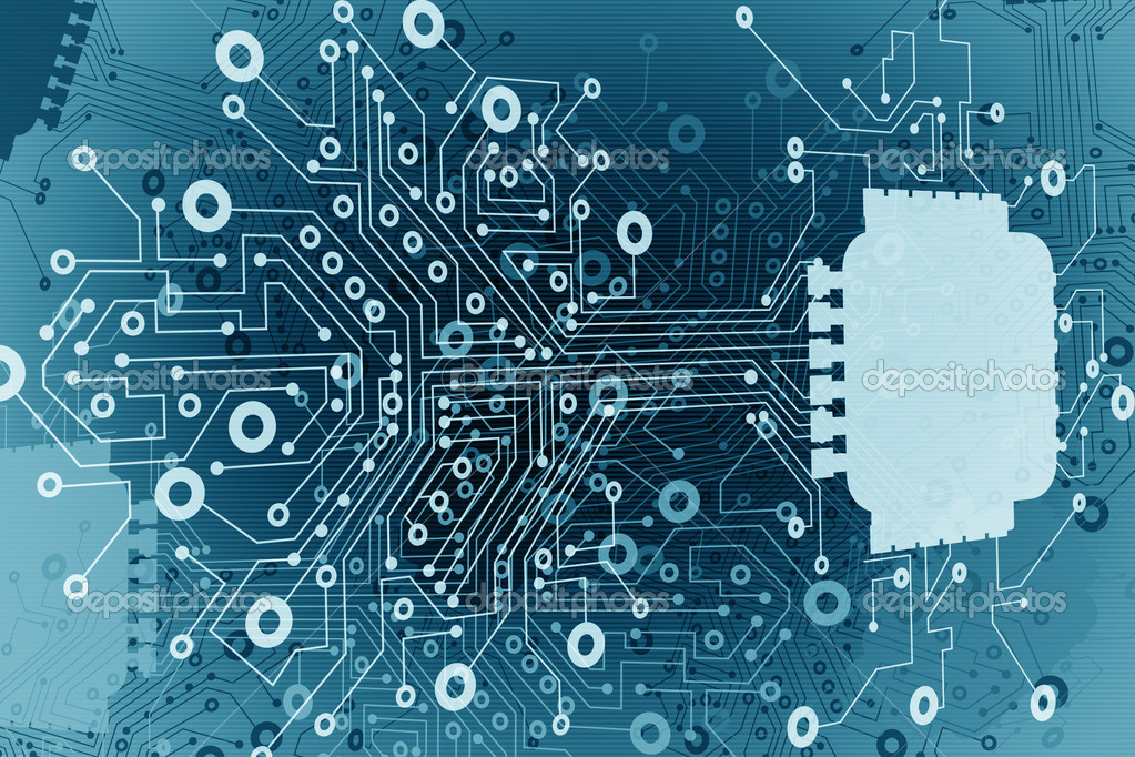 3d Circuit Board Background