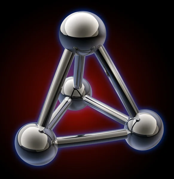 Simple steel molecular structure on black 3D Stock Photo by ©ADDRicky ...