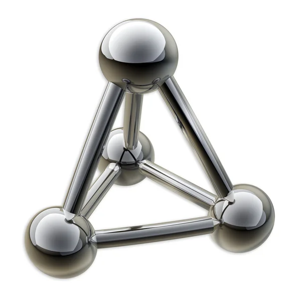 Simple steel molecular structure on black 3D Stock Photo by ©ADDRicky ...