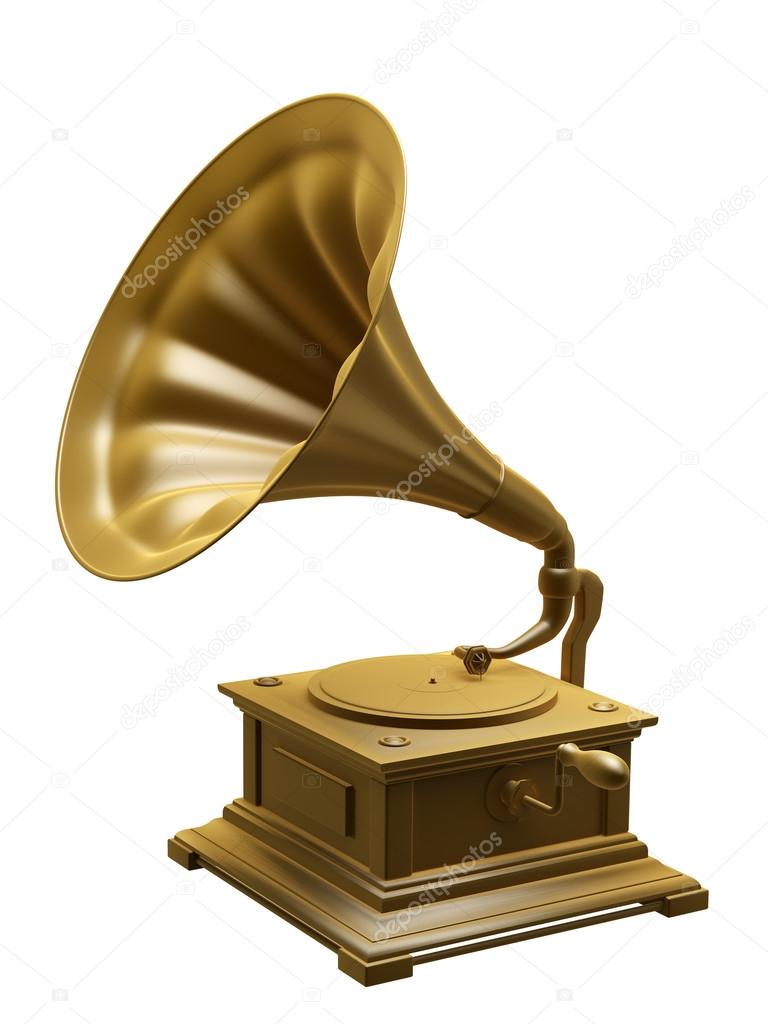 Old Megaphone Record Player